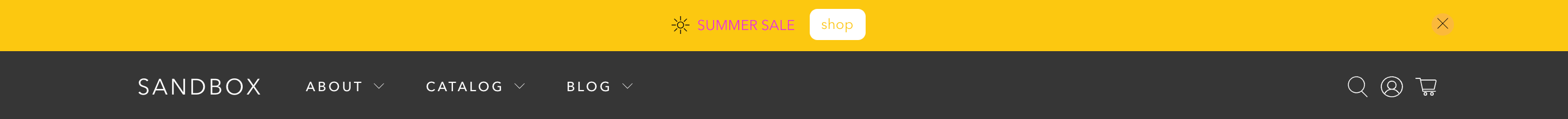 Flex Guide: Announcement Bar – Out of the Sandbox