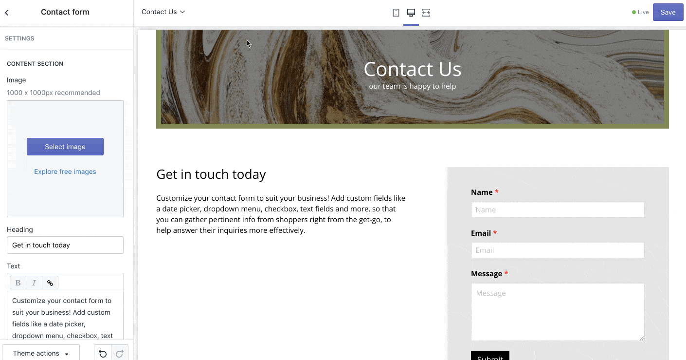 Flex Guide Contact Page Template Out Of The Sandbox