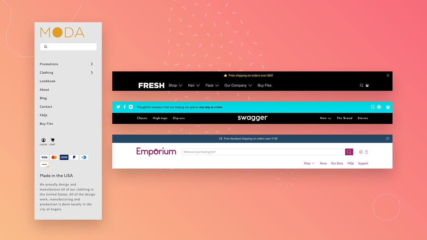 Flex Header Layout Styles Out Of The Sandbox
