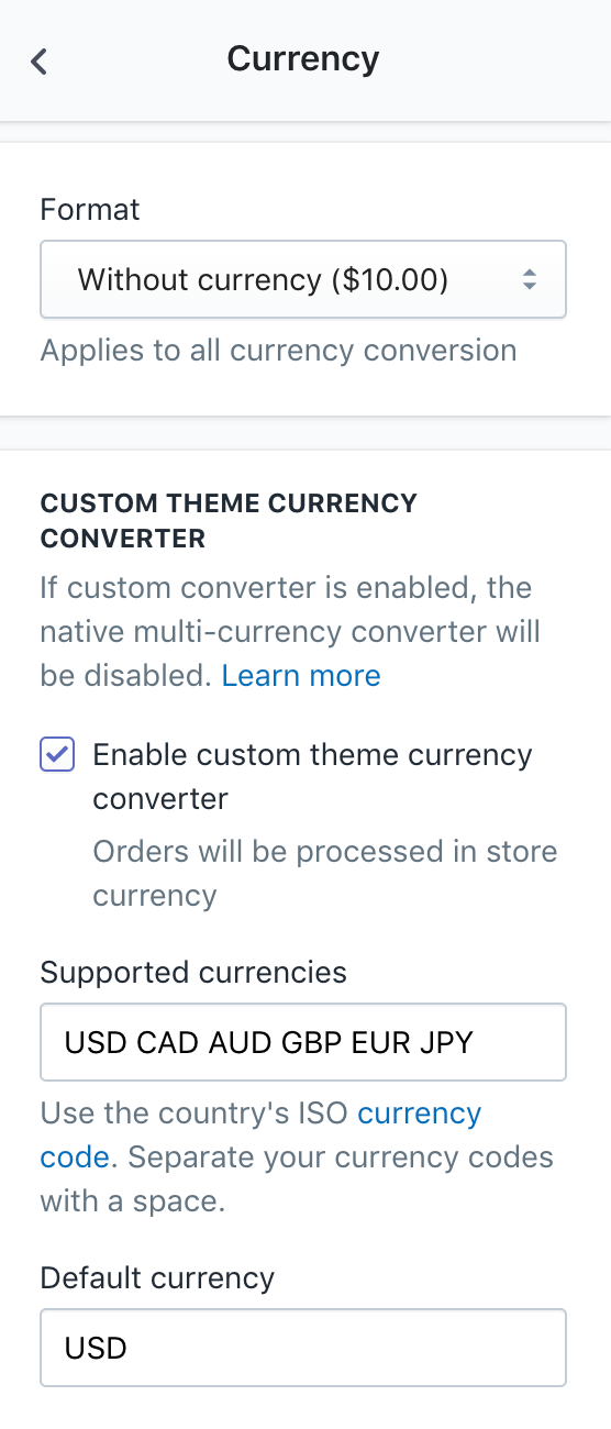 Using the country/currency selector – Out of the Sandbox