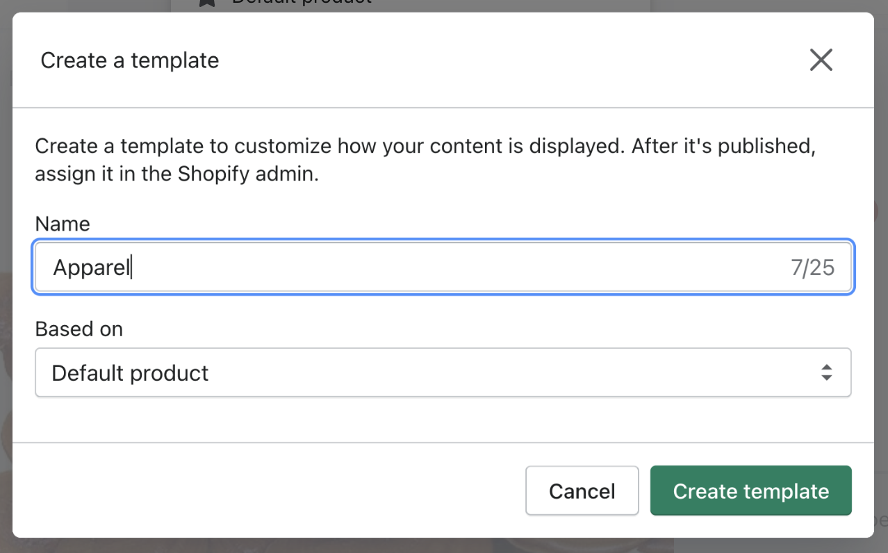 Add sections to a product page template – Out of the Sandbox