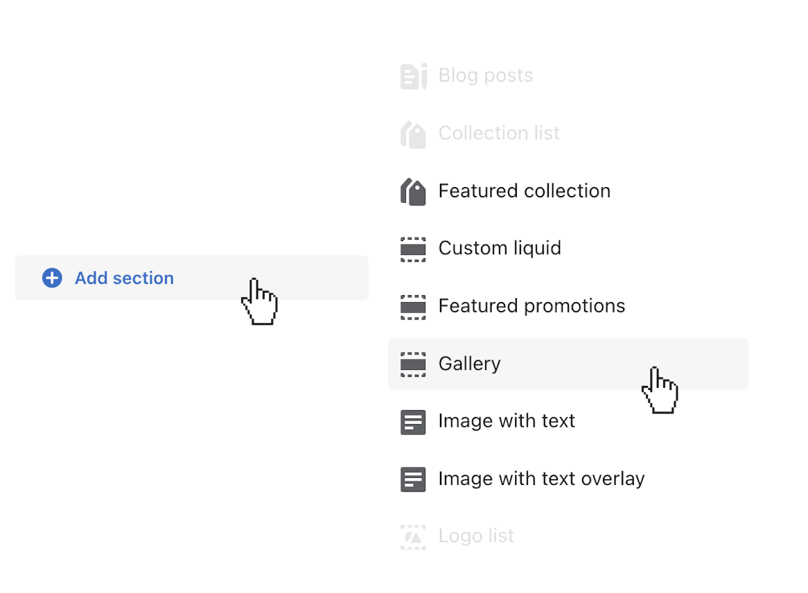 Add sections to the home page – Out of the Sandbox